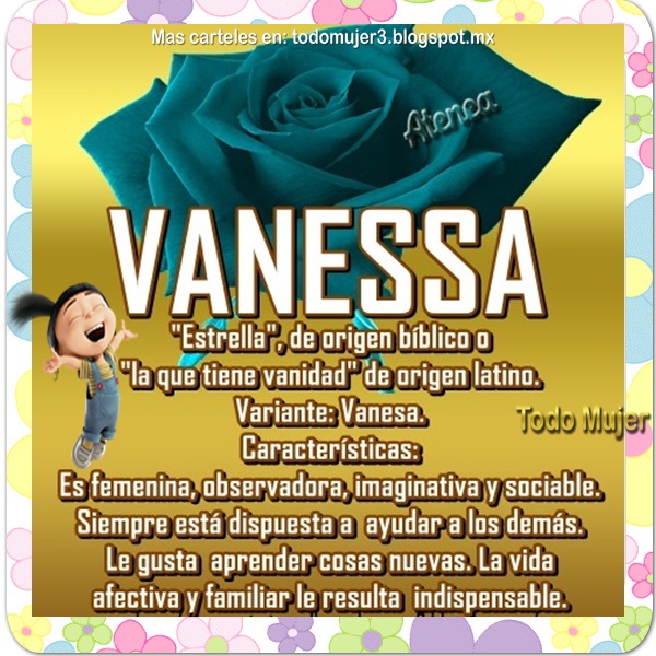 Imagenes de nombres vanessa - Imagui