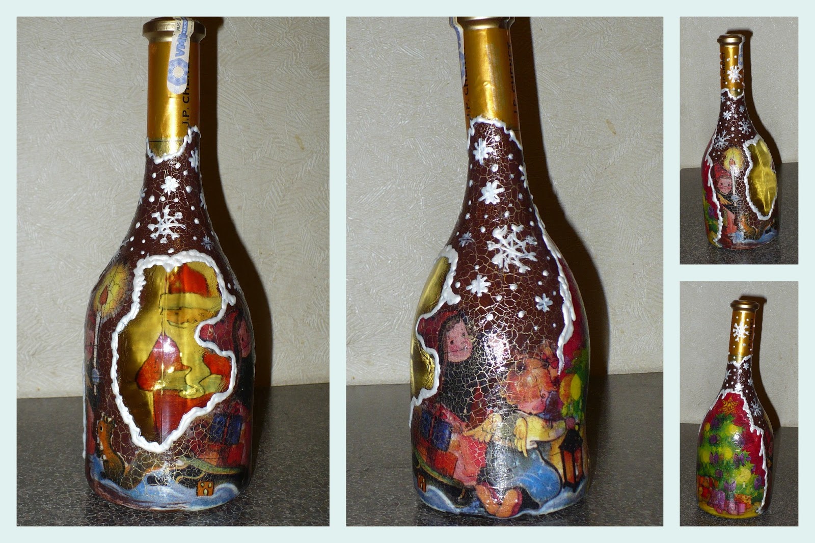 mano mozaika: Kalėdinis dekupažas