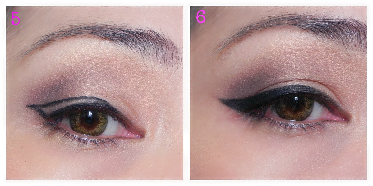 How-to: Winged (Cat) Eyes with Eyeliner - thefabzilla