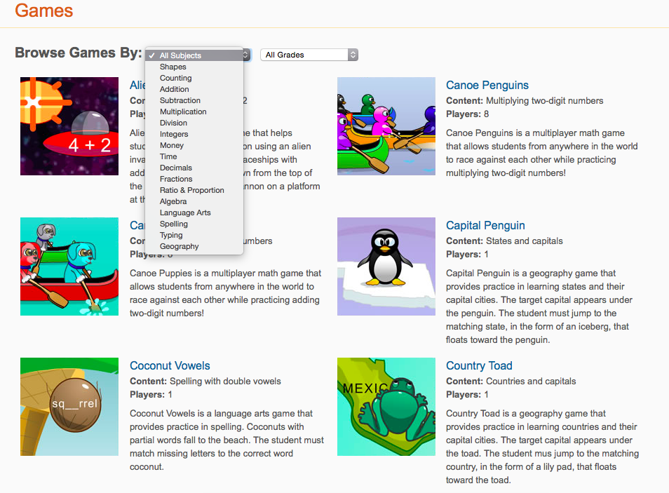 Free Websites for Skill Practice: Arcademics - Cassie Dahl: Teaching ...