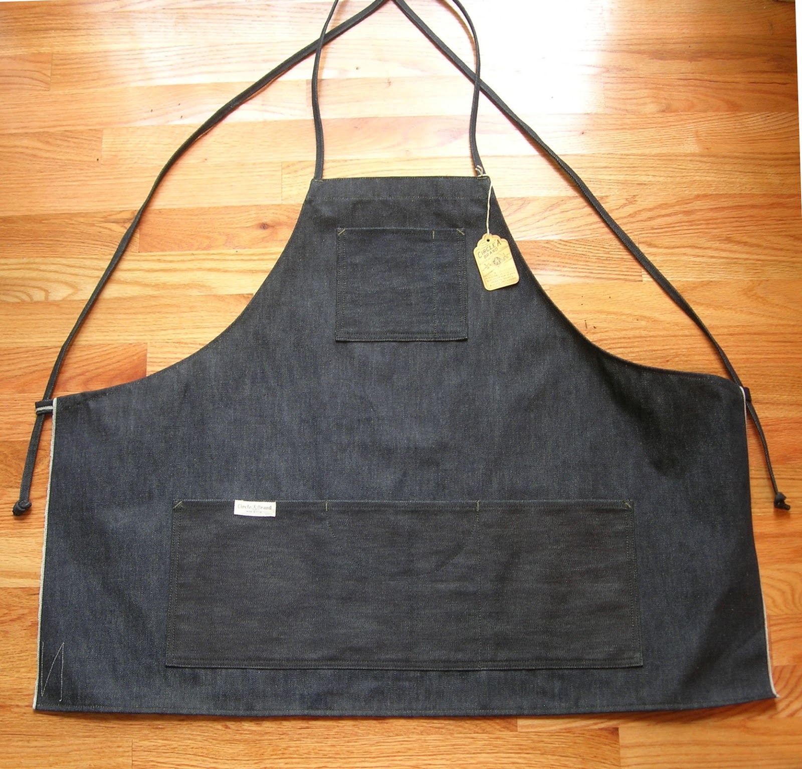 Russell's Shirts: Carpenter Apron, Selvedge Denim, versions 1 - 4