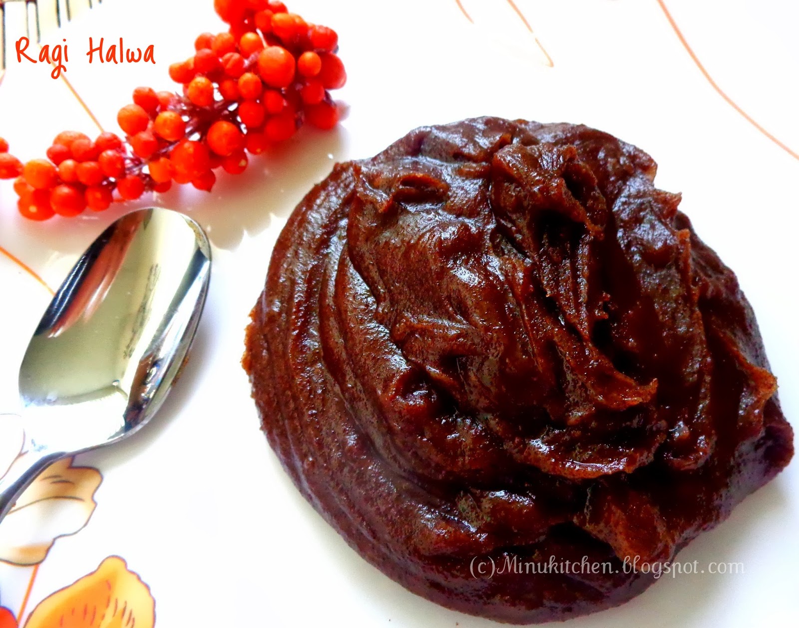 Ragi Halwa : (Aadi Month Special Dessert) ~ Minu's Kitchen