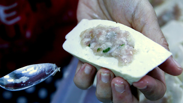 Hakka Yong Tofu - Stuffed Tau Kwa - The Food Canon