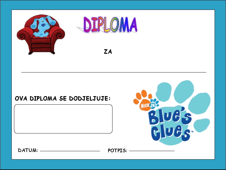 Be creative with Marija: predlošci diploma za printanje