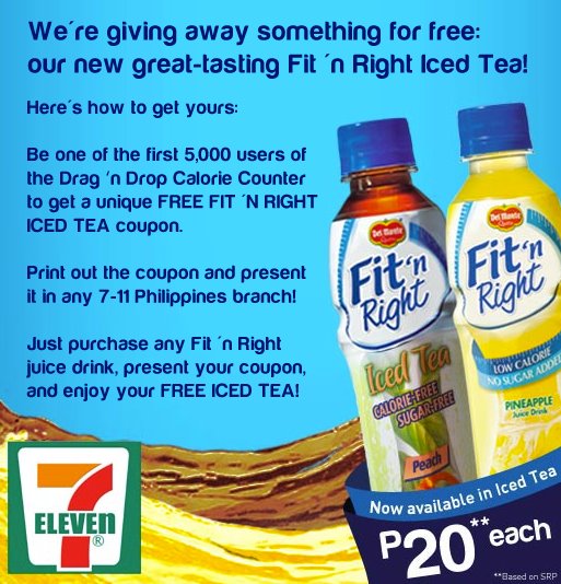 Introducing the DEL MONTE FIT 'N RIGHT Calorie Counter! | Ice GodDhez ♥ ...