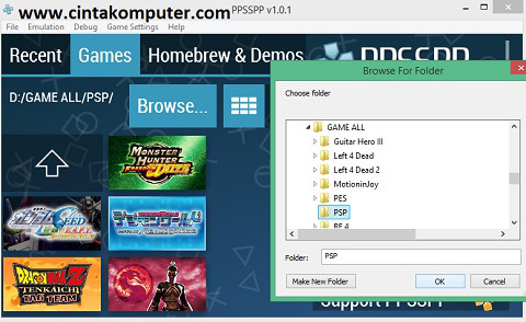 Cara Bermain Game PPSSPP di Windows dengan mudah