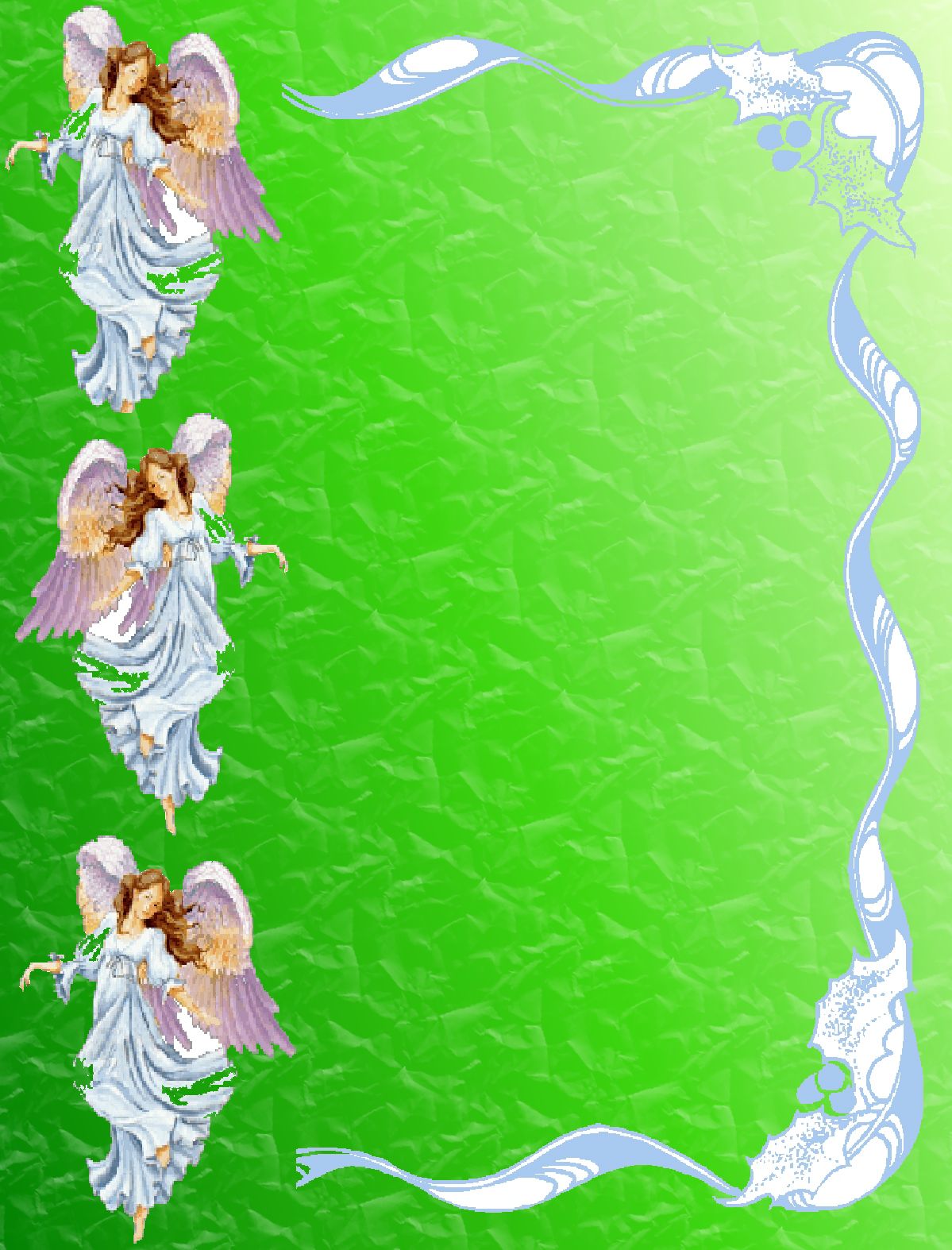 Christian Images In My Treasure Box: Angel Borders , Frames And Backgrounds