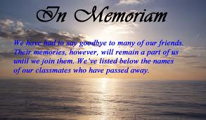 WWHSLB1972Reunion: In Memoriam