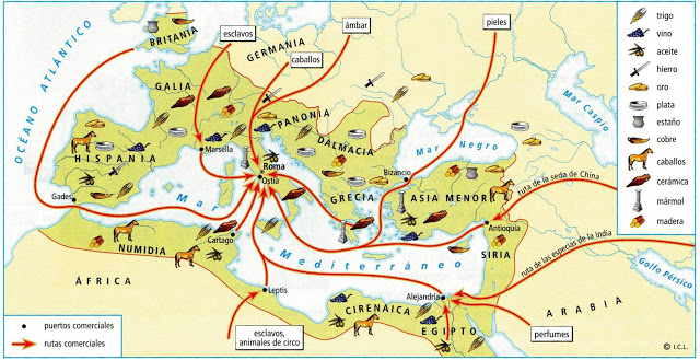 Profesor de Historia, Geografía y Arte: Mapas del Imperio Romano