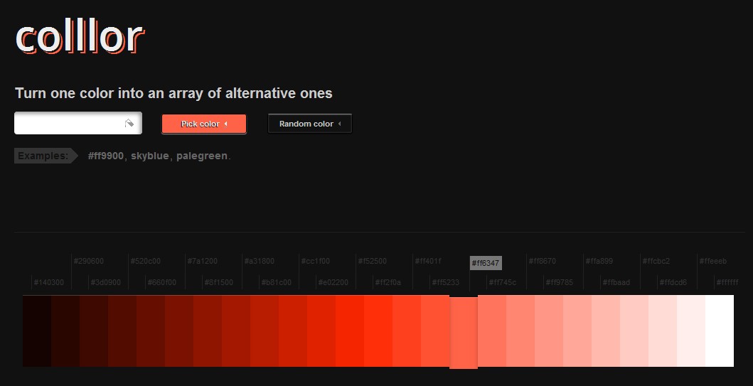 Colllor. Escoge un color y consigue todos sus tonos y más | Oloblogger