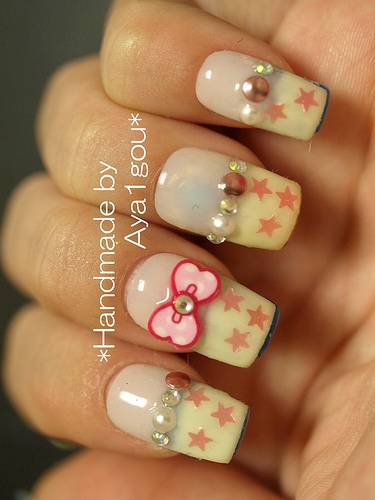 Nail Art: Beautiful Ribbon Nail Designs