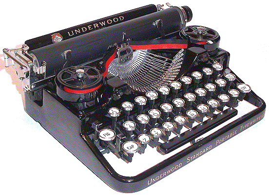 oz.Typewriter: Lee S.Burridge and the Underwood 3 Portable Typewriter