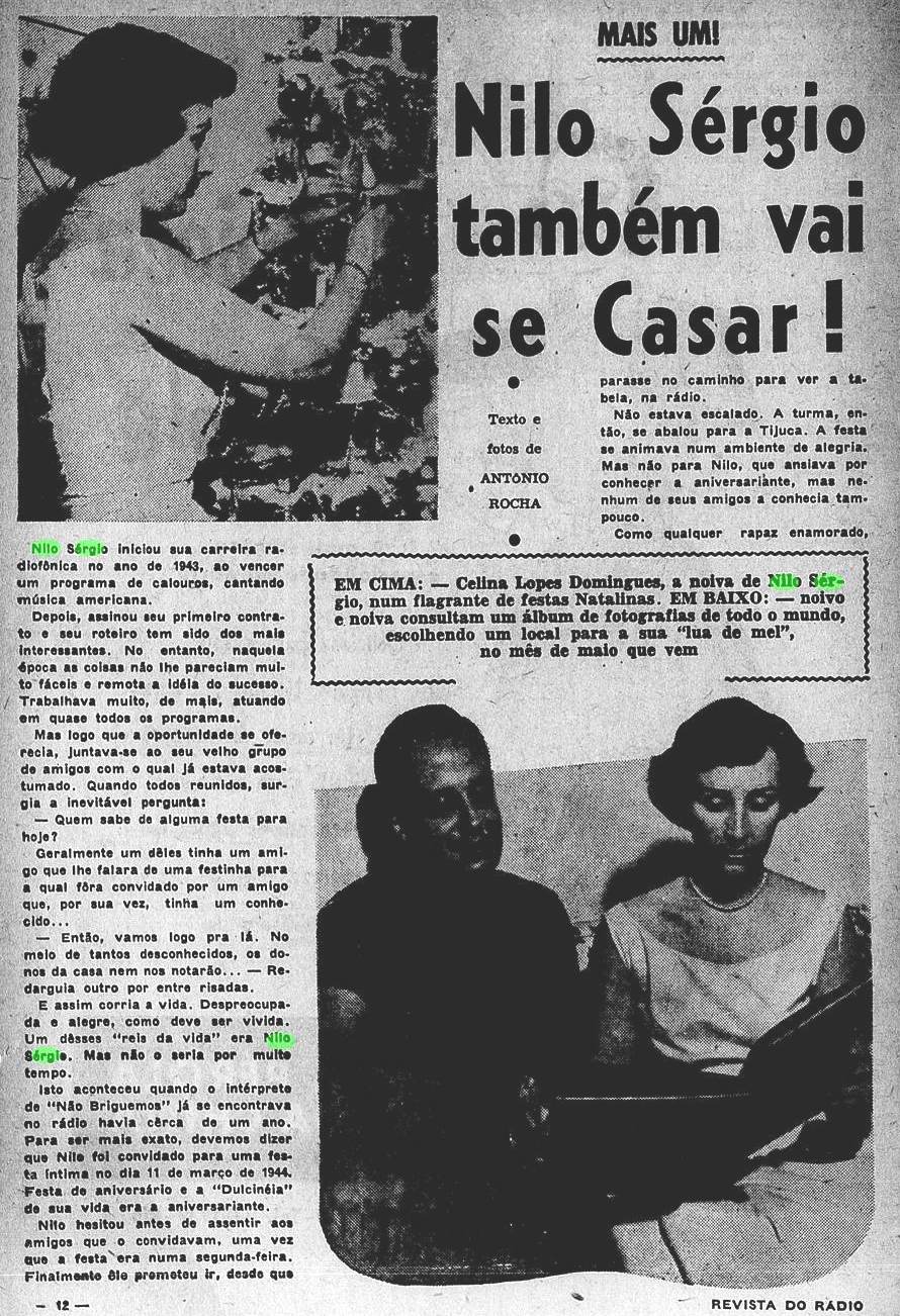 Brazilian Pop 1934-1964: NILO SERGIO, singer, band-leader, CEO