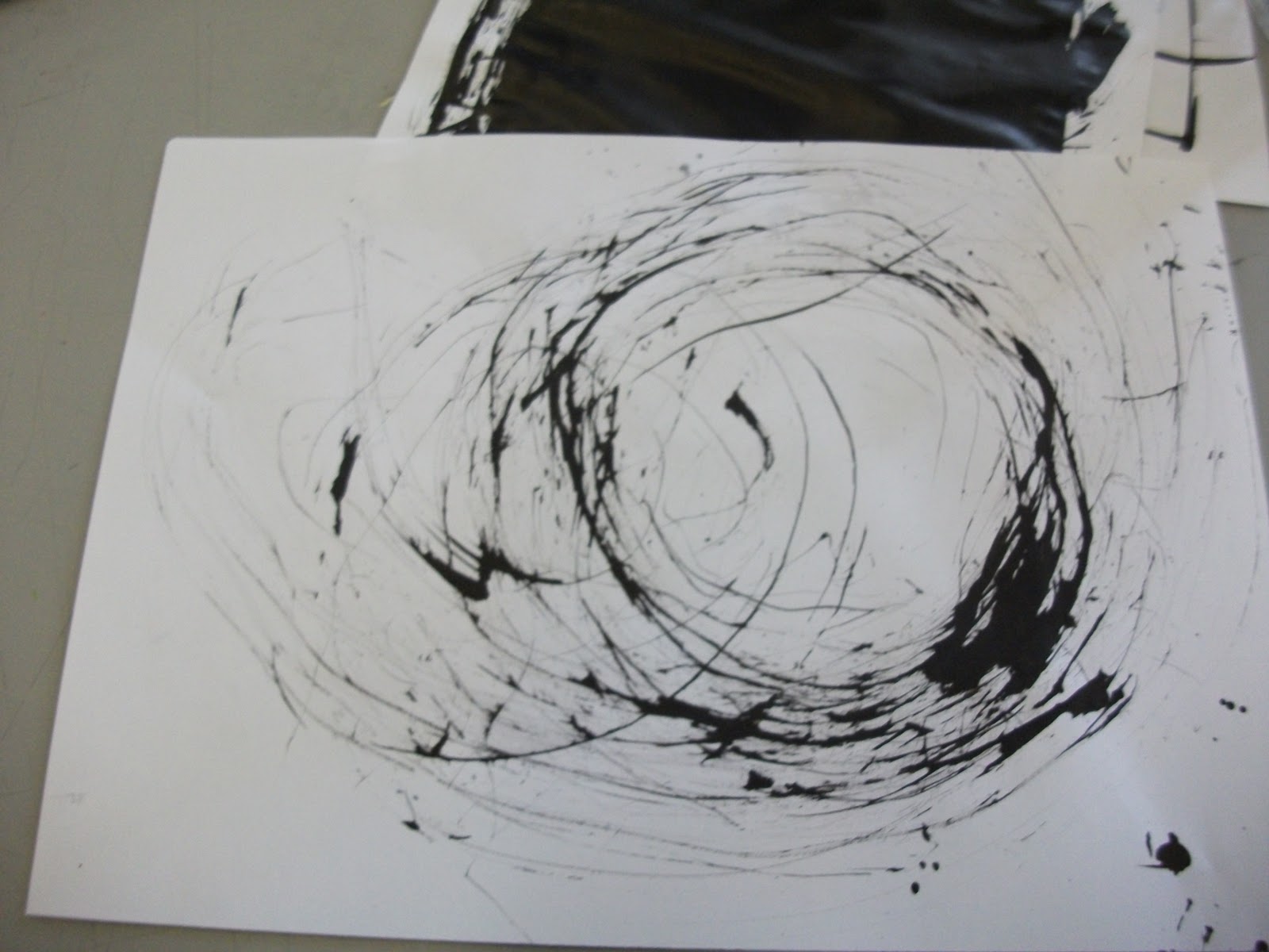 Level 1 Art & Design: Mark making with indian ink