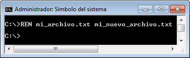 El comando rename | MS-DOS Básico