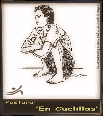 Taichisanisidro: Postura: 'en cuclilla