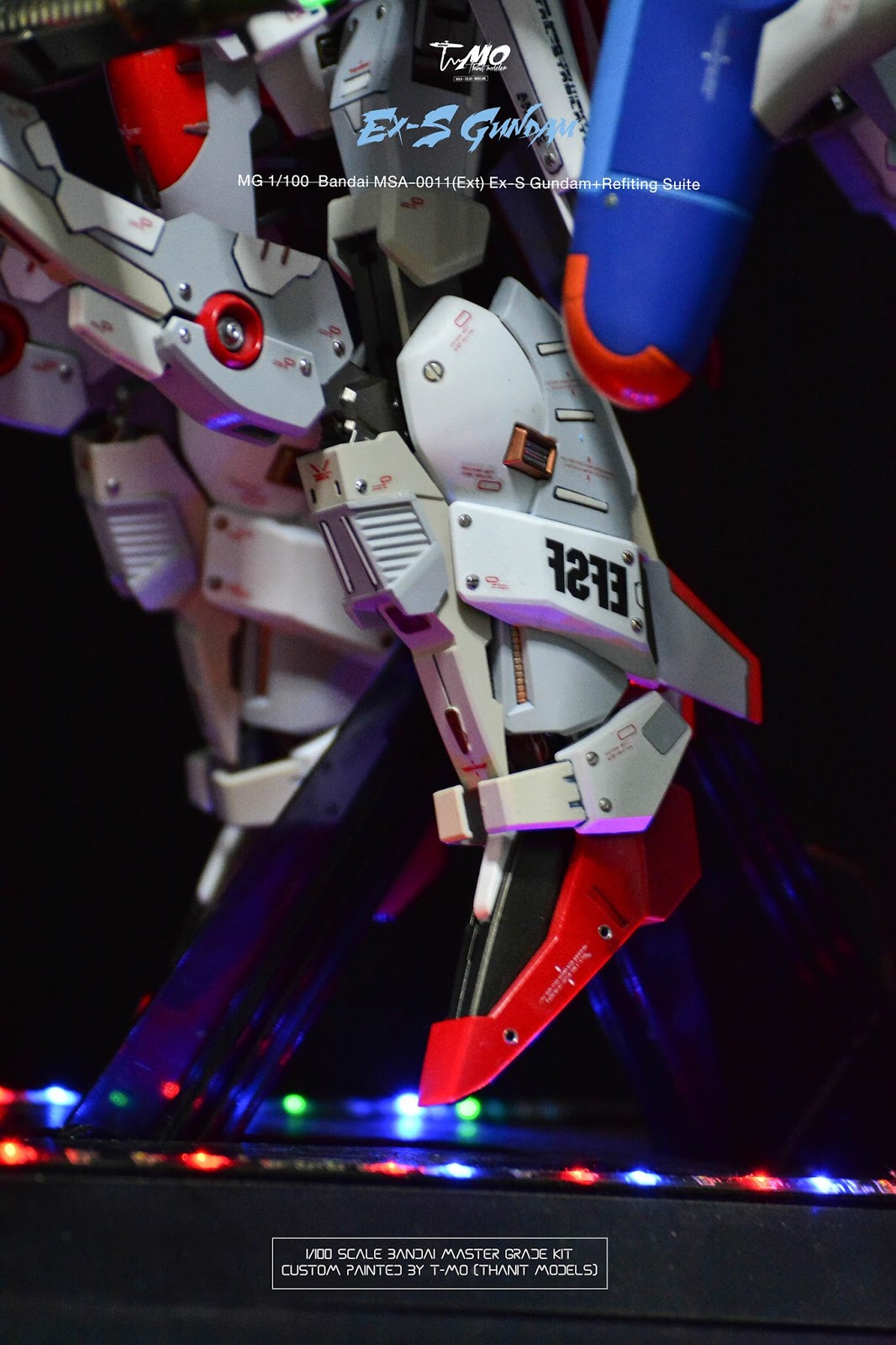 GUNDAM GUY: MG 1/100 Ex-S Gundam 'Refit Suit' - Customized Build w/ LEDs