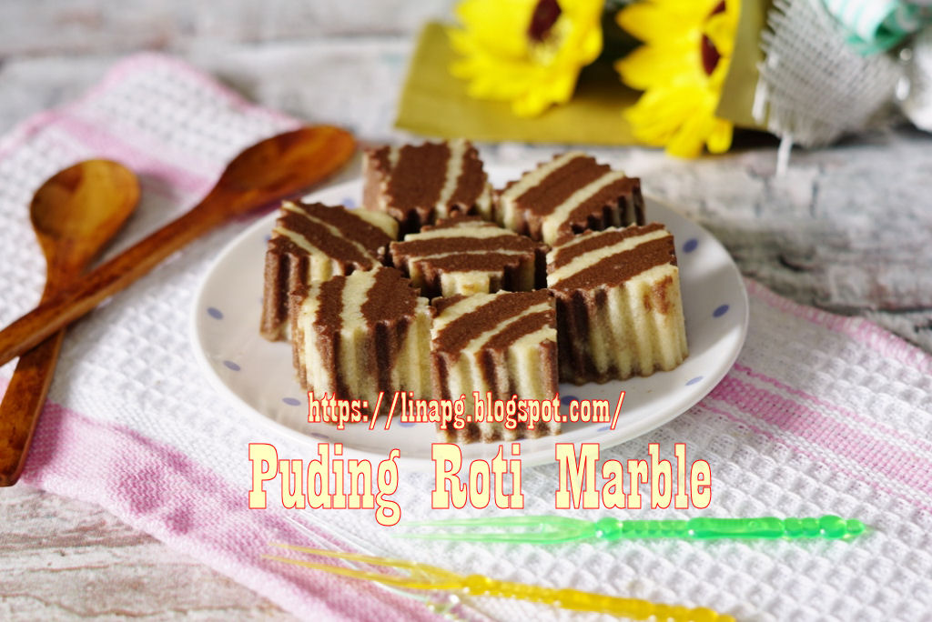 Puding Roti Marble Yang Mudah Dan Sedap - TERATAK MUTIARA KASIH