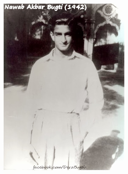 A photo of Nawab Bugti with his younger brother Mir Ahmad Nawaz Bugti ...