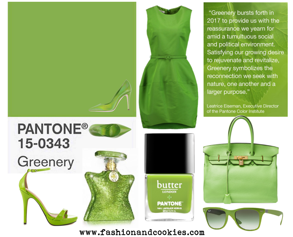 Pantone color of the Year 2017: wearing Greenery | Fashion and Cookies ...