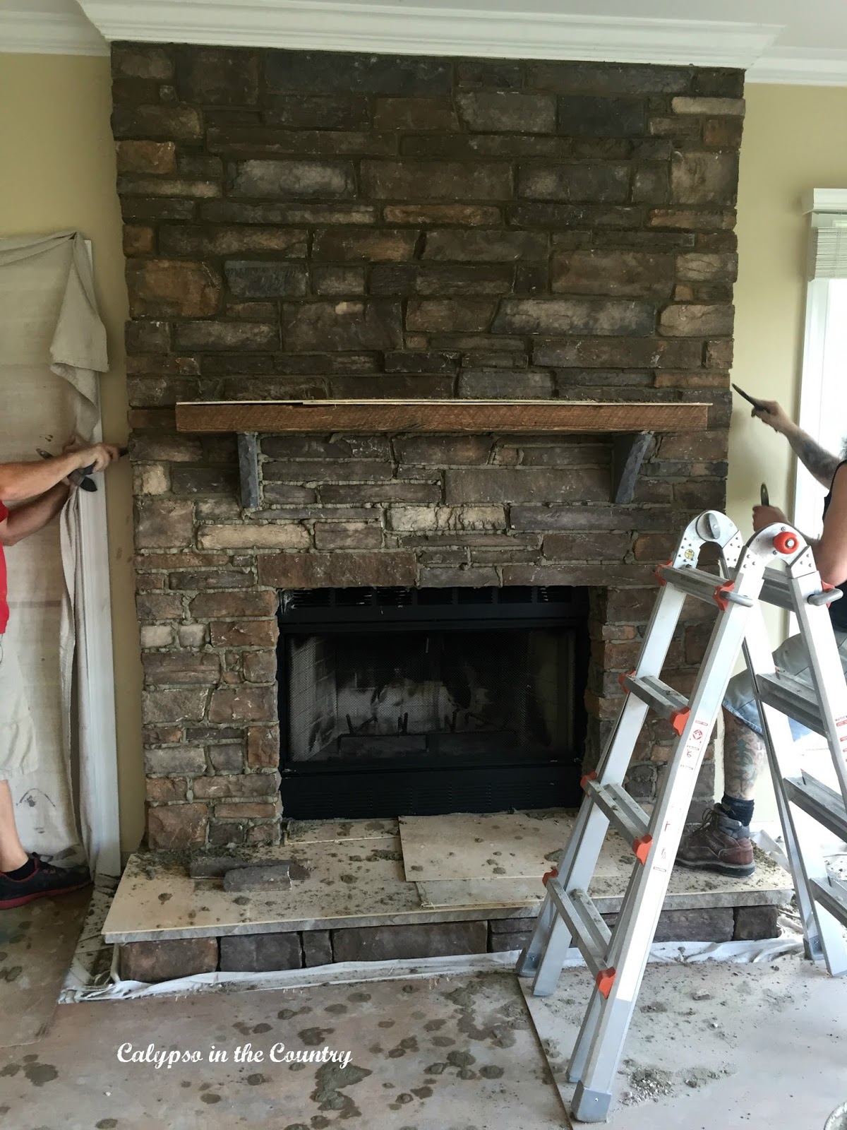 Beautiful Fireplace Transformation (Before and After Photos) - Calypso ...