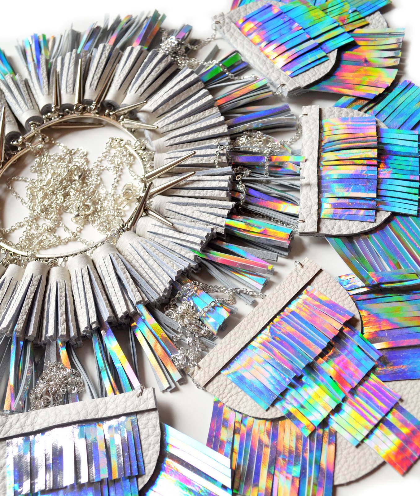 Boo and Boo Factory: Holographic Necklaces - Hologram Leather Jewelry ...