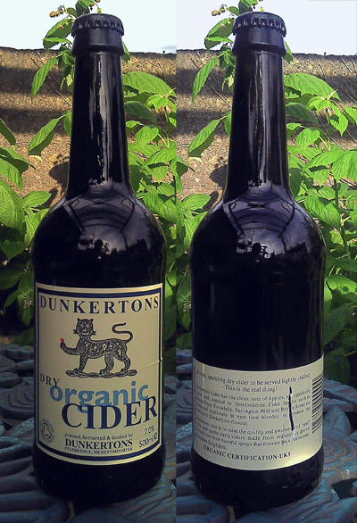 Cider Pages: Dunkertons Dry Organic Cider