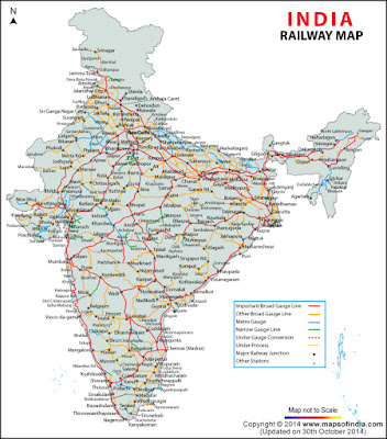 Rail Information: Indian Railway Map