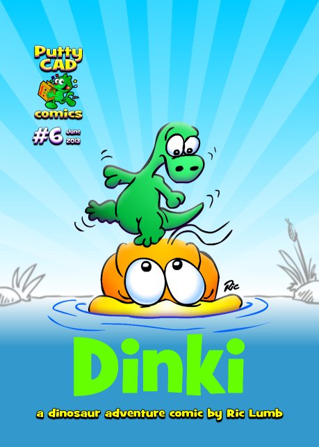 Putty CAD: Dinki cover art for Issue #6