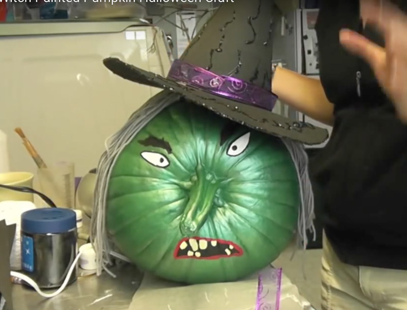 Wicked Witch Halloween Pumpkin Craft - Craft Klatch
