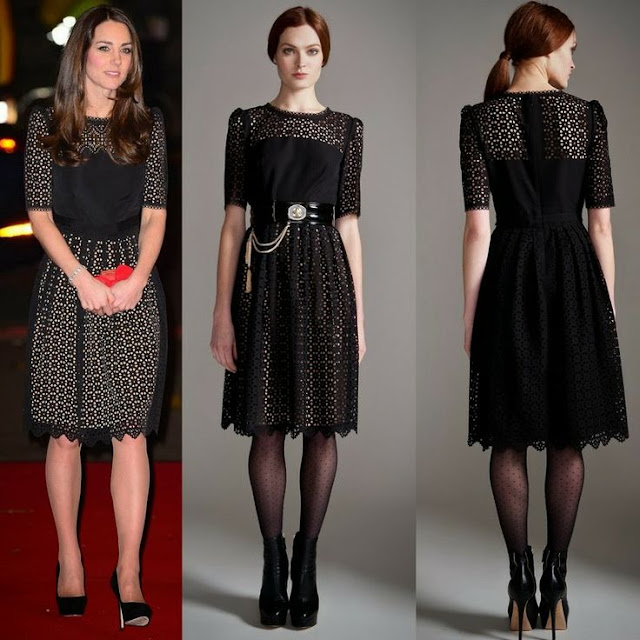Catherine, Duchess of Cambridge in Temperley London