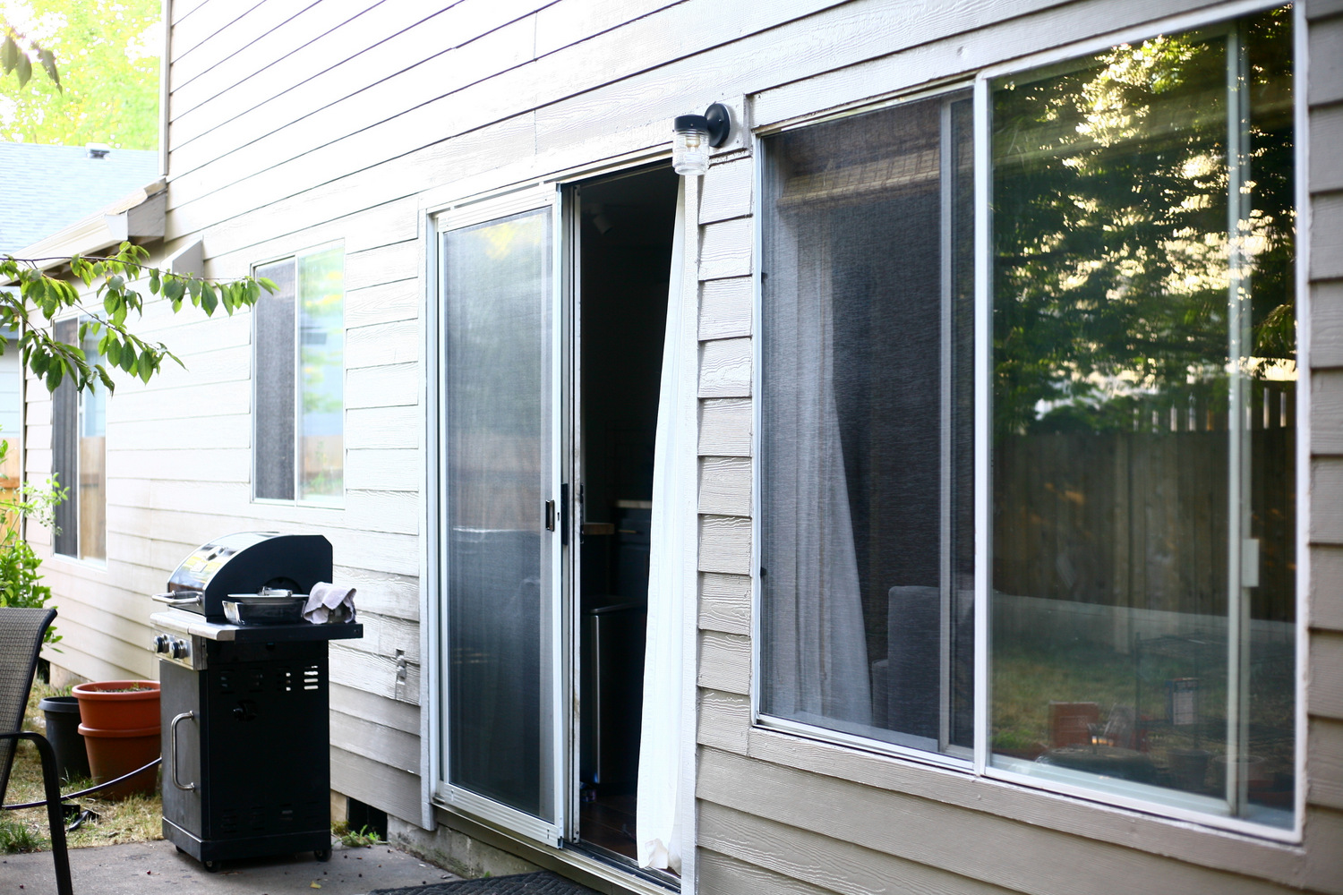 Our house has window screens now, you know, like a normal HOUSE ...