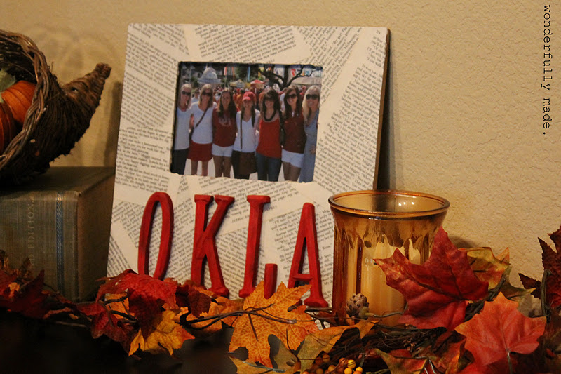 Wonderfully Made: OU Book Pages Frame