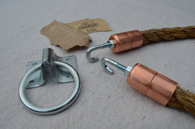 Tattered Style: Restoration Hardware Rope Tiebacks / DIY