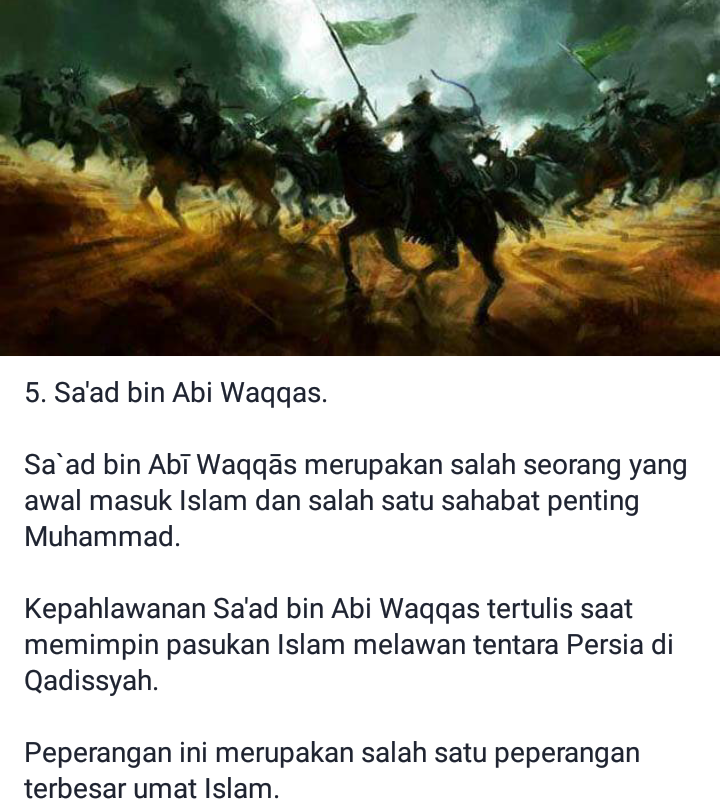 9 Panglima Perang Yang Terkenal Dalam Sejarah Islam