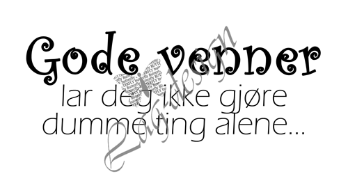 Lineshobbyverden: Gode venner - digi stamp