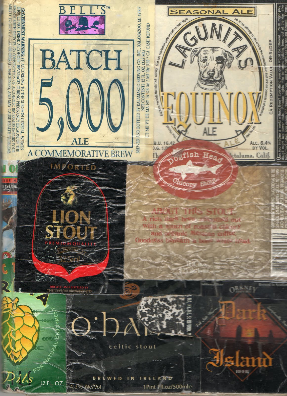 The Bitter Nib: NoteBook Cover Beer Collages, Part 1