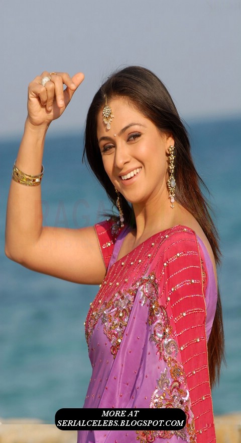 Serial Celebs The Only Blog For Serial Artists Actress Simran In Pink Low Hip Saree Blouse