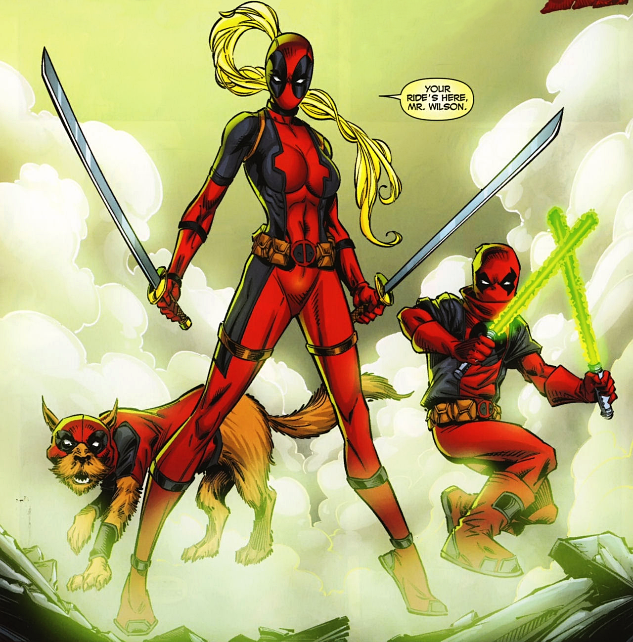 Cool Lady Deadpool Costume: Lady Deadpool vs. General America