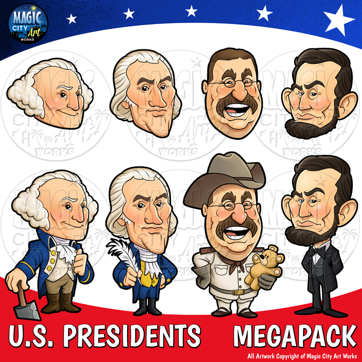U.S. Presidents / President's Day Clip Art Megapack!