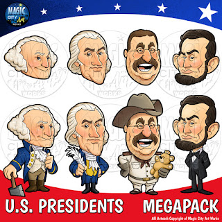 U.S. Presidents / President's Day Clip Art Megapack!