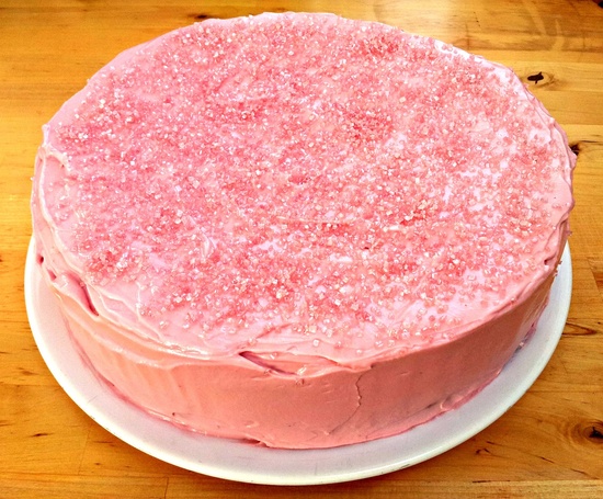 Charlie makes cakes: Blackcurrant and lemon marble cake