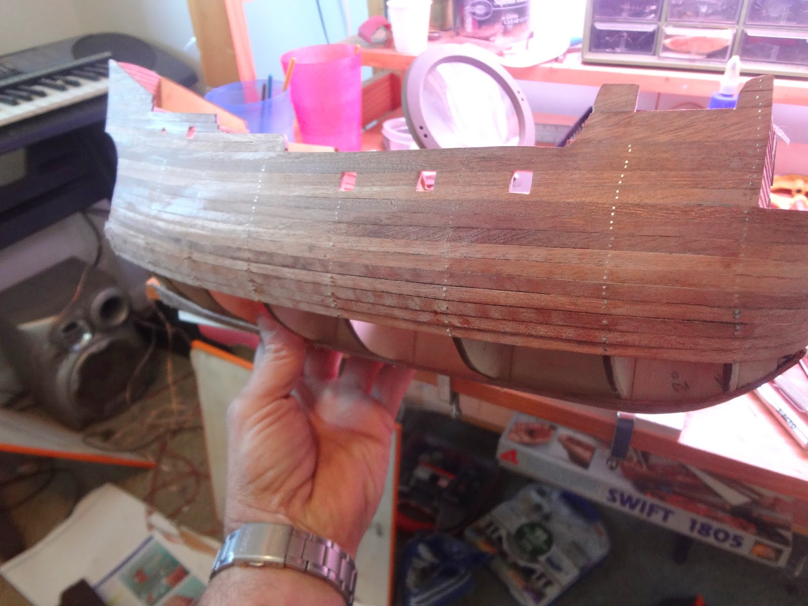 San Francisco II Wooden Model Ship Build / Log: Planking the Hull