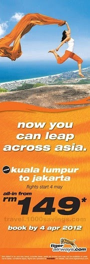 Tiger Airways KL-Jakarta RM149 Promotion | Travel
