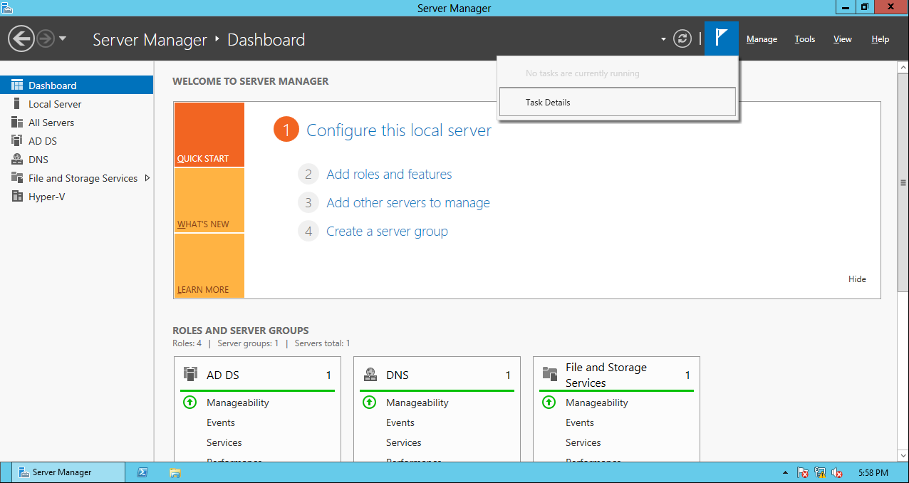 AD Shot Gyan: The Server Manager - Windows Server 2012