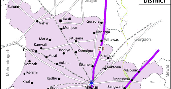 Rail-Map-india: Rewari railways map