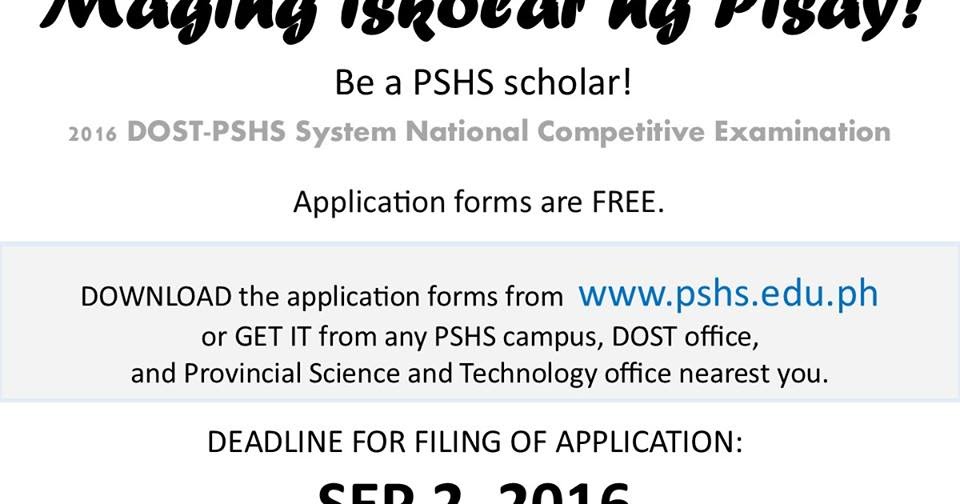 Philippine Science High School System opens applications for SY 2017 ...