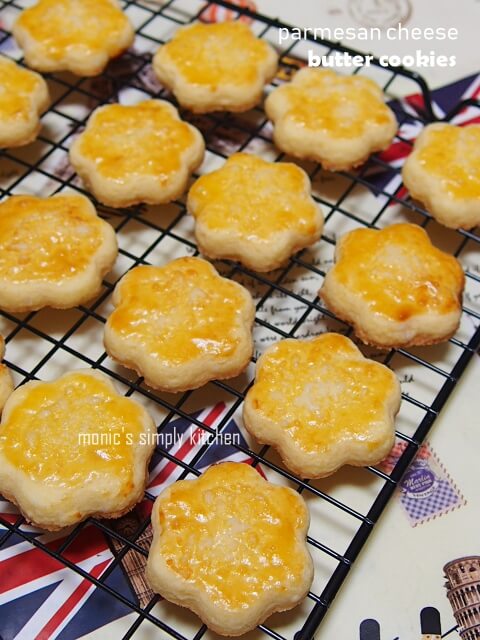 Parmesan Cheese Butter Cookies - Monic's Simply Kitchen