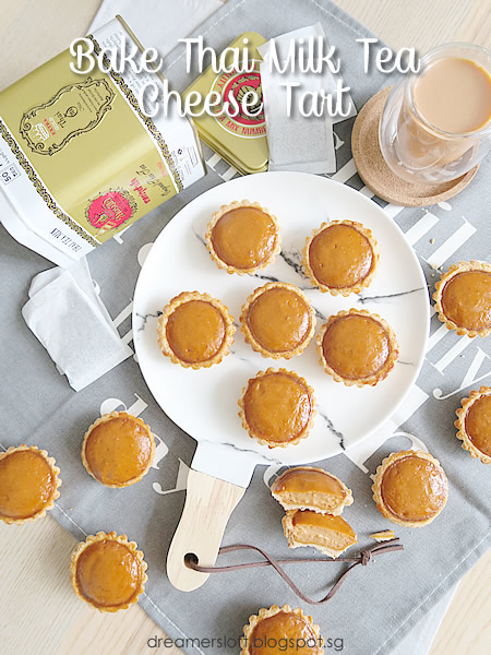 DreamersLoft: Thai Tea series - Part III Bake Thai Milk Tea Cheese Tart