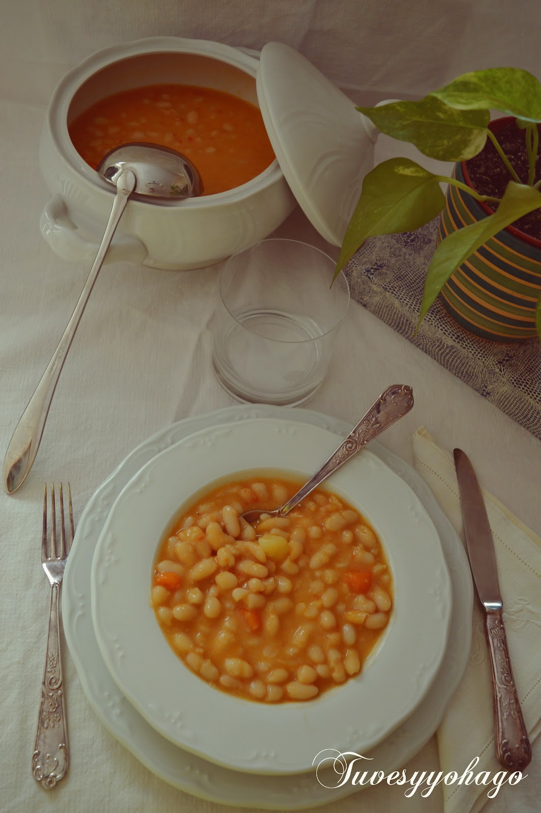 POTAJE DE ALUBIAS BLANCAS "VIUDO" con sofrito PARA NIÑOS - TuvesyyoHago
